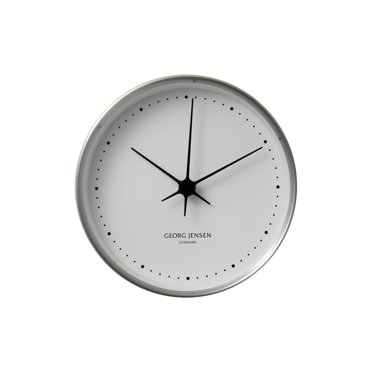 Henning Koppel Veggur 10cm Stål/Hvit – Norway Designs