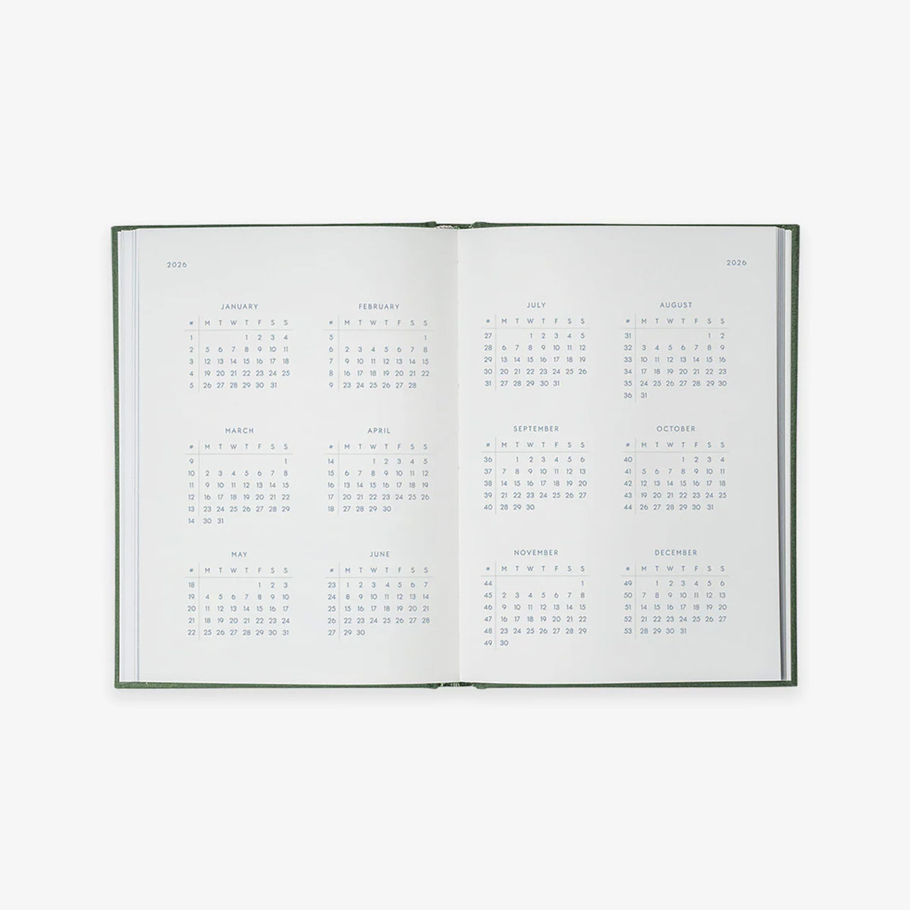 Notebook Kalender 2026 – Norway Designs