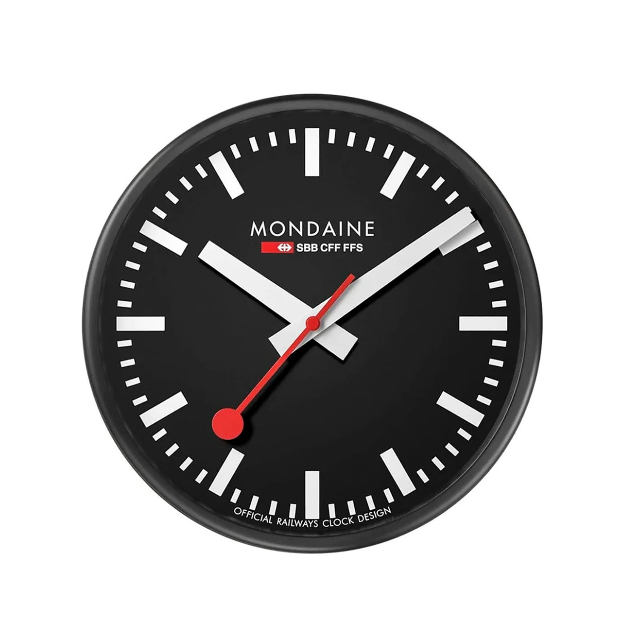 SBB Wall clock 250mm Black/Black – Norway Designs