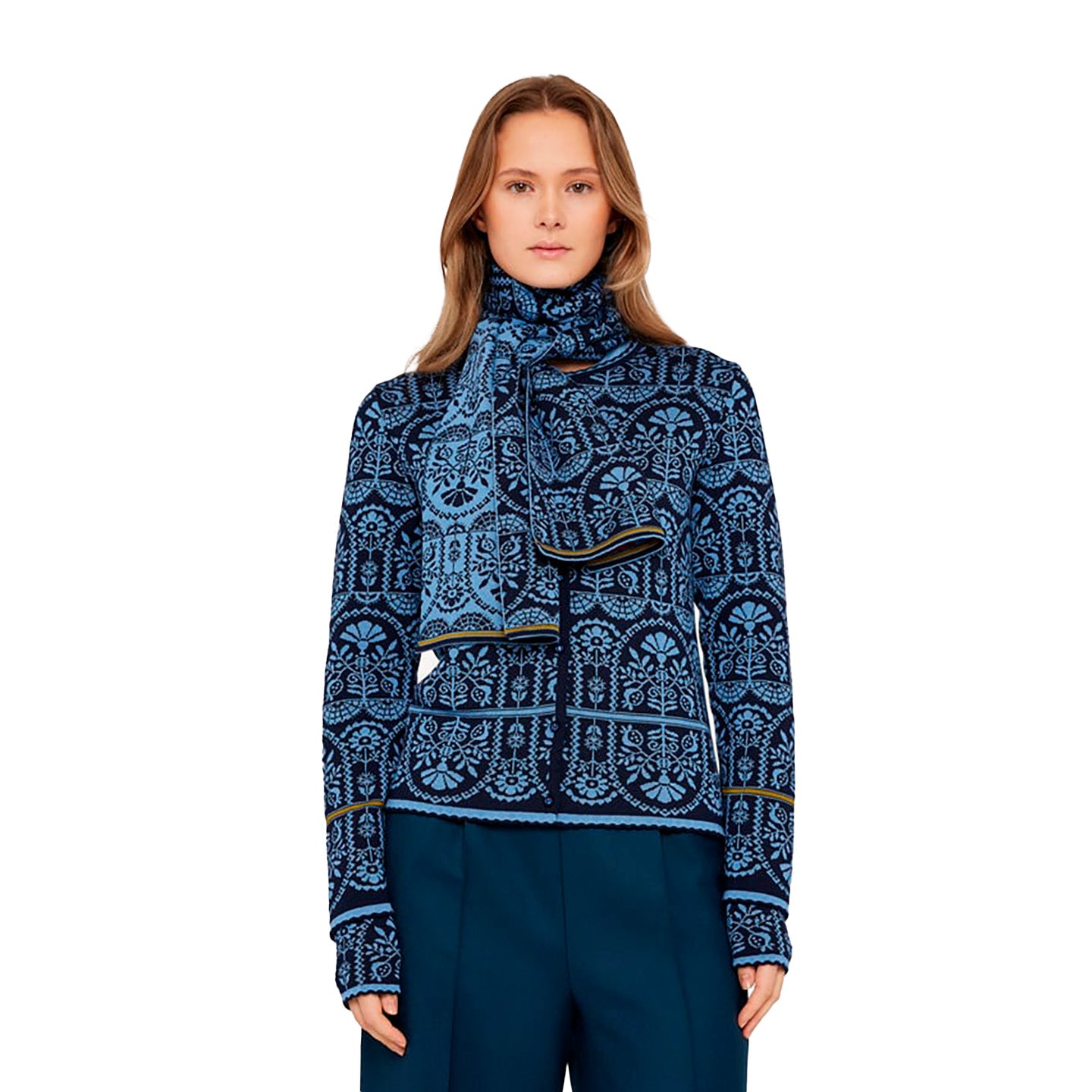 Oddrun Skjerf Blå – Norway Designs