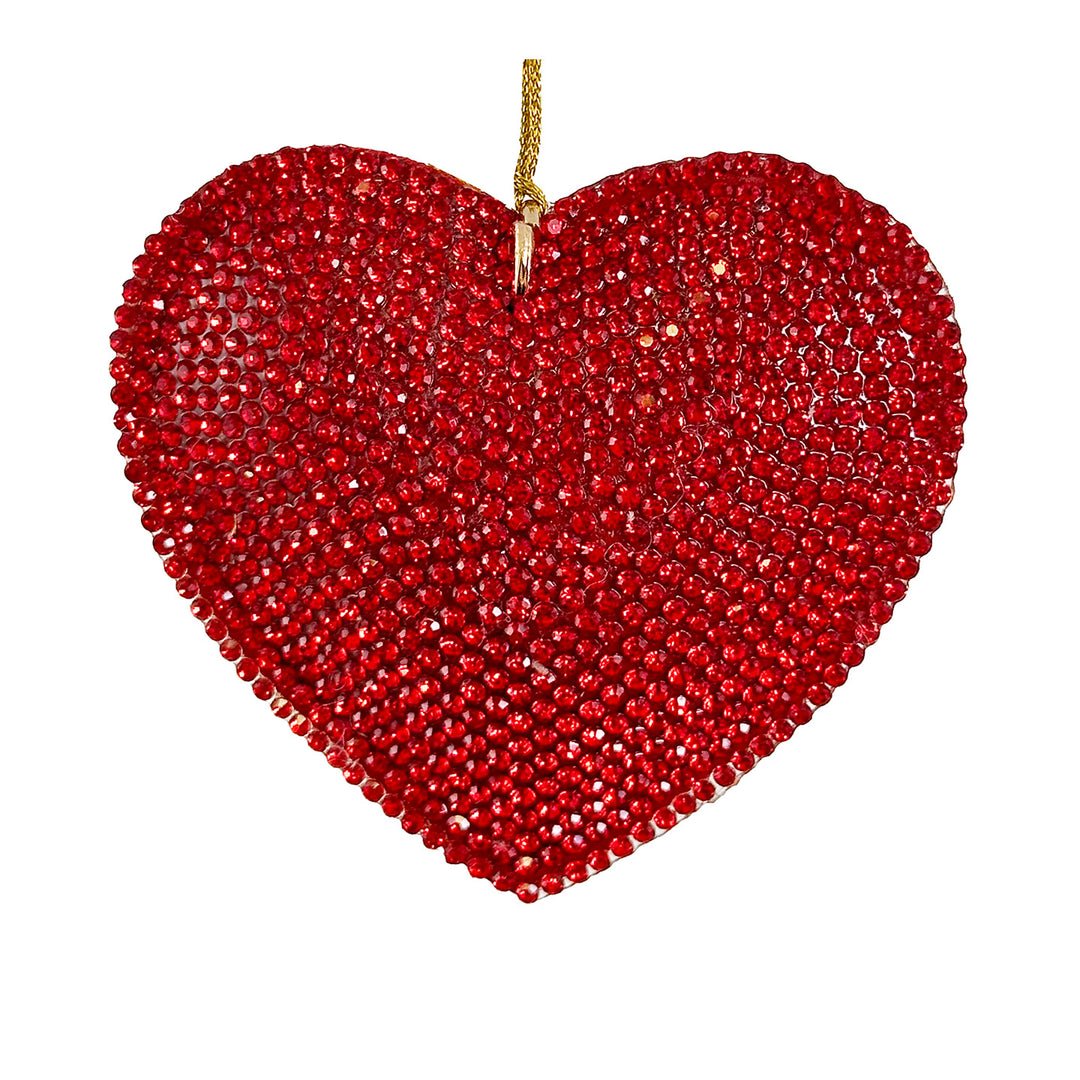 Julepynt Rhinestone Heart 6cm – Norway Designs