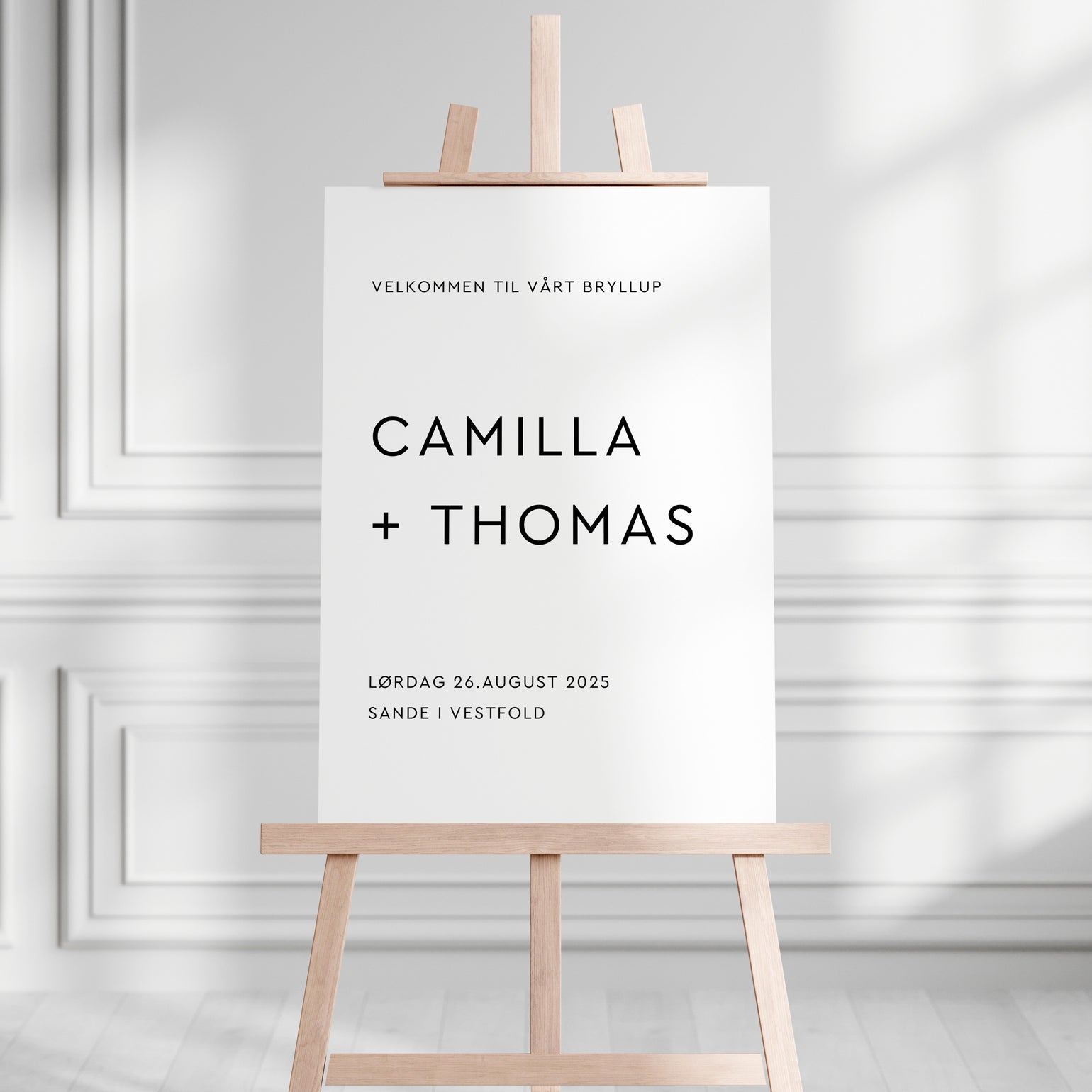 Welcome sign A3 CAMILLA – Norway Designs