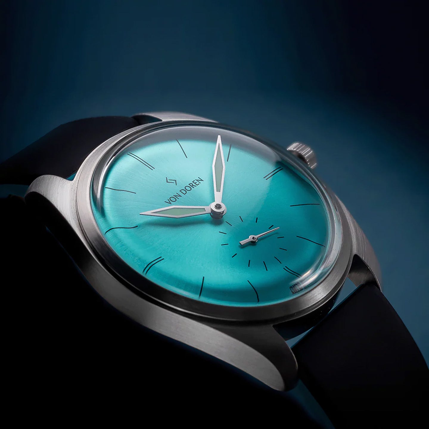 Runde Armbåndsur Riva Blue – Norway Designs