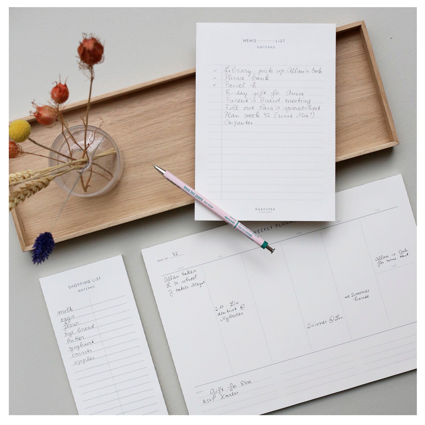 Kartotek Weekly Planner Mini - Norway Designs