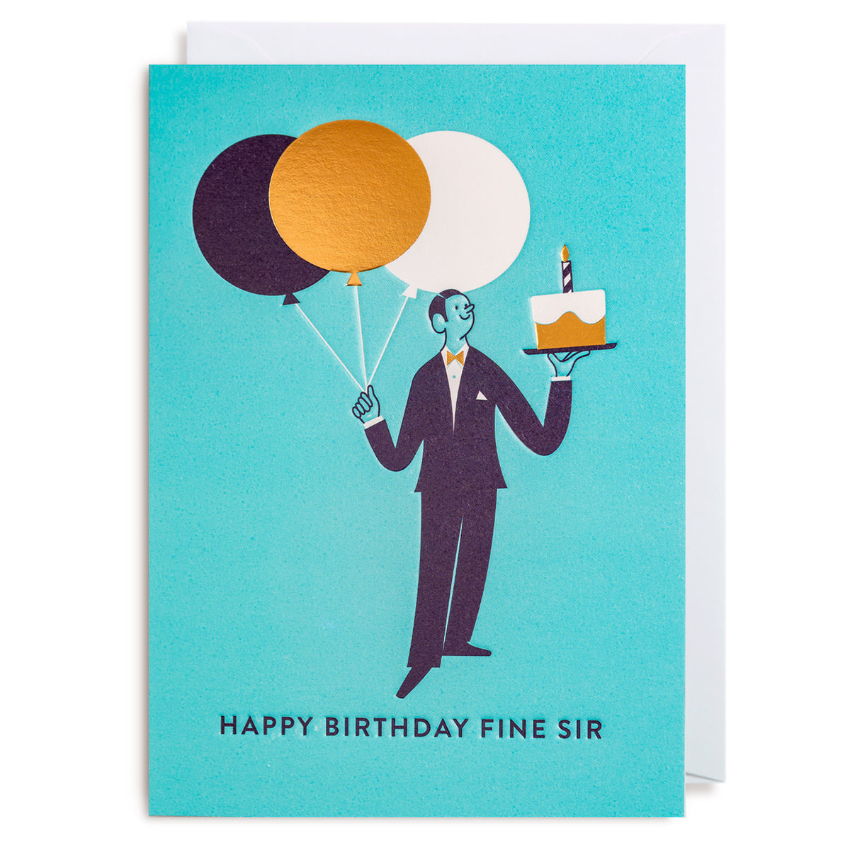 Lagom Design "Happy Birthday Fine Sir" Card - Norway Designs